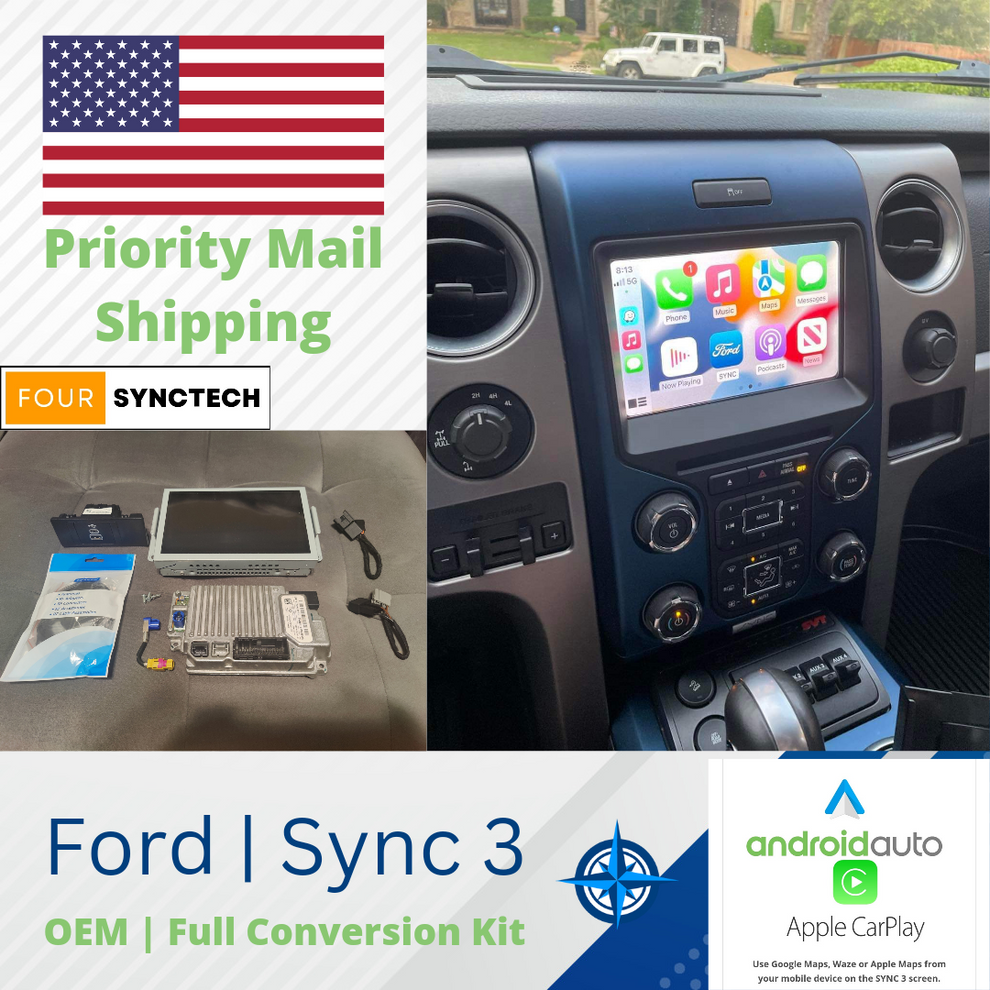 2013 - 2014 Ford F-150 Sync 3 Conversion Full Kit – FourSyncTech