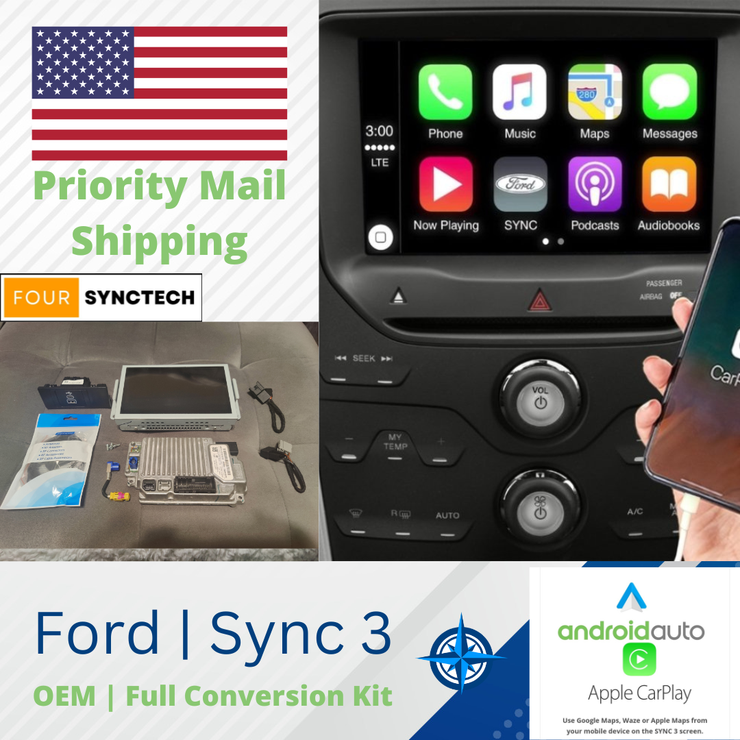 2011 - 2015 Ford Edge Sync 3 Conversion Full Kit – FourSyncTech