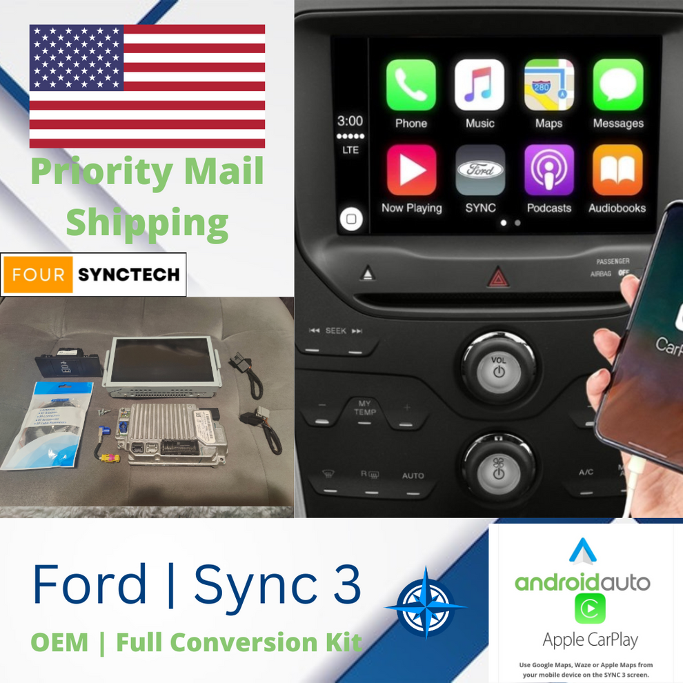 2011 - 2015 Ford Edge Sync 3 Conversion Full Kit – FourSyncTech